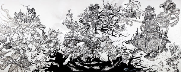 Samudra Manthan: The Churning of the Ocean – Abhishek Singh Art